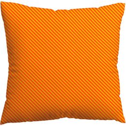 Schlafgut Kissenbezug &raquo;Premium Kissenbezug Woven Fade Satin (1 St)&laquo; Ton-in-Ton Rei&szlig;verschluss, Fadendichte von 300tc, Streifen, OEKO Tex bunt Mako-Satin, 