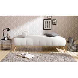 OTTO home Daybett &raquo;Lucy&laquo; mit losem Rollenkissen beige Struktur fein, kein H&auml;rtegrad