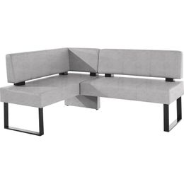OTTO home Eckbank &raquo;Oliver mit Metallgestell, K&uuml;chenbank&laquo; verschiedene Bez&uuml;ge Cord Esszimmerbank OTTOs Choice grau Holzwerkstoff, Massivholz, Polyester