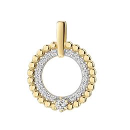 Firetti Damen Kettenanh&auml;nger &raquo;Schmuck Geschenk Gold 333 Halsschmuck Anh&auml;nger Kreis rund&laquo; mit Zirkonia (synth.) gold Gelbgold 333, 1,9 g