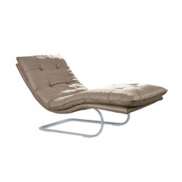 W.Schillig Relaxliege &raquo;daily dreams&laquo; in Waffelkissen-Optik, wahlweise mit Motor, silber matt, in 2 Breiten braun Longlife Xtra-Leder Z59: Glattleder 