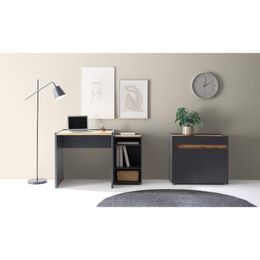 Home Affaire B&uuml;rom&ouml;bel-Set &raquo;CITY/GiRON, modernes Design, Homeoff., B&uuml;ro in zwei Farben/Wotan Eiche&laquo; Set, 3 Stk. tlg. enth&auml;lt Unterschrank, Kommode, 