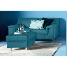 Home Affaire 1,5-Sitzer &raquo;Jamie, Sofa mit kompakten Stellma&szlig;en f&uuml;r kleine R&auml;ume, Breite 145cm&laquo; blau B/H/T: 145cm x 72cm x 80cm, Struktur fein, ohne 
