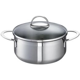 Schulte Ufer SCHULTE-UFER Bratentopf &raquo;Wave&laquo; 1 Stk. tlg. Edelstahl silber 1,4 l + &Oslash; 16cm