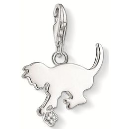 Thomas Sabo Damen Thomas Sabo Charm-Einh&auml;nger &raquo;K&auml;tzchen-Design&laquo; Diamantsplitter Einheitsgr&ouml;&szlig;e