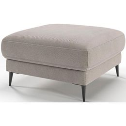 Home Affaire Polsterhocker &raquo;Downtown&laquo; passend zur Serie, auch in Cord beige 95% Polyester, 5% Nylon B/H/T: 80cm x 44cm x 80cm, Feincord