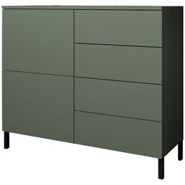 borchardt M&ouml;bel borchardt M&ouml;bel Kommode &raquo;Haama, modern, grifflos, Metallf&uuml;&szlig;e, praktisch, 2 T&uuml;ren&laquo; Push-To-Open, verstellbare Einlegeb&ouml;den, viel Stauraum, Breite 93cm 