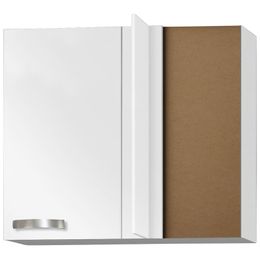 Optifit Eckh&auml;ngeschrank &raquo;Ole&laquo; wei&szlig; Holzwerkstoff B/H/T: 85cm x 70,4cm x 34,9cm, T&uuml;ren: 1 Stk.