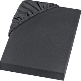 SETEX Spannbettlaken &raquo;Feinbiber in Gr. 70x140, 90x200, 140x200 oder 180x200 cm&laquo; f&uuml;r Matratzen bis 23 cm H&ouml;he, Winter, Bettlaken grau Feinbiber, 