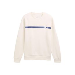 Tom Tailor Denim Sweatshirt Herren Gr&ouml;&szlig;e M marine / wei&szlig;