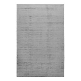 Wecon home Basics Teppich &raquo;Emma&laquo; rechteckig 8 mm H&ouml;he Kurzflorteppich, handgewebt, einfarbig, modern, Wohnzimmer grau Polyester B : 80cm 1 Stk., 8mm, 