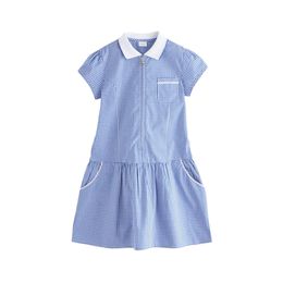 next Kleid M&auml;dchen Gr&ouml;&szlig;e 128 blau / hellblau / wei&szlig;