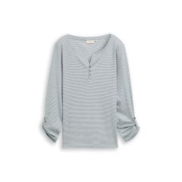 Tom Tailor Shirt Damen Gr&ouml;&szlig;e XL dunkelgr&uuml;n / wei&szlig;