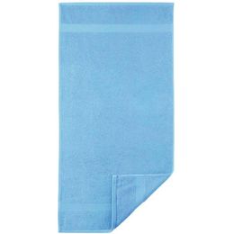 Egeria Badetuch &raquo;Diamant&laquo; Uni Programm mit schmaler Bord&uuml;re, 100 % Baumwolle blau Frotteevelours, Obermaterial: 100% Baumwolle B/L: 70cmx140cm, 1 Stk., 