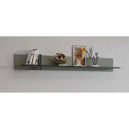 OTTO home Wandboard &raquo;Cross,Breite 180 cm, moderne Wandregal&laquo; H&auml;ngeregal mit viel Stauraum gr&uuml;n B/H/T: 180cm x 23cm x 22,5cm