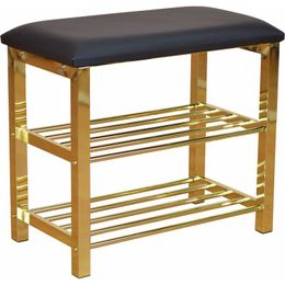 Inosign Schuhbank grau B/H/T: 57cm x 50cm x 30cm, Kunstleder, 2 Ablagen