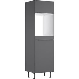 KOCHSTATION Backofenumbauschrank &raquo;KS-Aken&laquo; grau anthrazit, B/H/T: 60cm x 211,8cm x 58,4cm