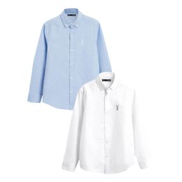 next Button Up Shirt boy size 146 Blue / White