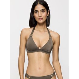 Triumph Bikini-Oberteil "Midnight Swim" in Khaki - 47% | Gr&ouml;&szlig;e 42C-Cup | Damen-bademode
