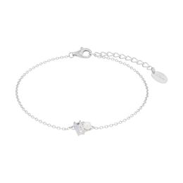 s.Oliver Damen s.Oliver Armband &raquo;2039697&laquo; mit Zirkonia (synth.) - mit Muschelkernperle wei&szlig; 20cm, Perlen Silber 925 (Sterlingsilber)