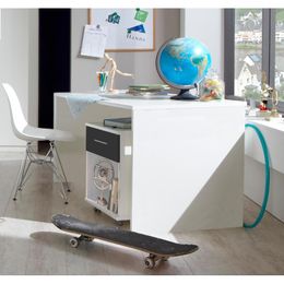 wimex Rollcontainer &raquo;Joker&laquo; Schrank mit 1 Schublade und offenes Fach, ideal auch als Nachttisch wei&szlig; Holzwerkstoff, Kunststoff, Metall B/H/T: 46cm x 59cm x 