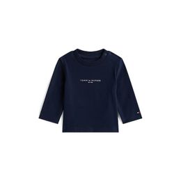 Tommy Hilfiger M&auml;dchen Langarmshirt &raquo;MINI CORP GRAPHIC TEE LS&laquo; f&uuml;r Babys blau 86