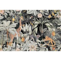 Livingwalls living walls Fototapete &raquo;ARTist Nostalgic Animals&laquo; Vlies, Wand, Schr&auml;ge bunt Vlies B/L: 4m x 2,7m