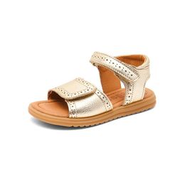 bisgaard Leder-Sandalen "Andrea" in Gold - 42% | Gr&ouml;&szlig;e 34 | Kindersandalen