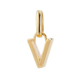 Firetti Damen Kettenanh&auml;nger &raquo;Schmuck Geschenk Gold 333 Halsschmuck Anh&auml;nger Buchstabe Alphabet&laquo; gold V, Gelbgold 333, 0,83 g