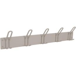 SPINDER DESIGN Garderobenhaken Metall, 5 Haken grau Metall B/H/T: 70cm x 14cm x 7cm