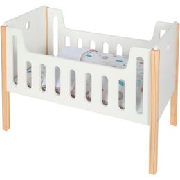 Small Foot Puppenbett &raquo;Little Button&laquo; aus Holz wei&szlig; Einheitsgr&ouml;&szlig;e Puppenbett
