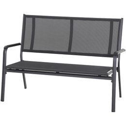 siena GARDEN Gartenbank &raquo;Tesoro&laquo; 2er Bank, Aluminium, Textilbezug, matt-anthrazit silber B/H/T: 138,5cm x 97cm x 67cm
