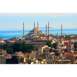 papermoon Fototapete &raquo;Istanbul Skyline&laquo; glatt bunt Vlies B/L: 2m x 1,49m, Bahnen: 4 Stk.