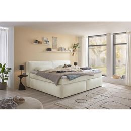 ED EXCITING DESIGN Boxspringbett &raquo;Sandon erh&auml;ltlich in 180cm oder als Familienbett 240cm Breite&laquo; 7-Zonen-Federkern H3/H4 mit Kokosmatte und Topper (