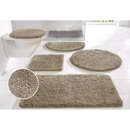 OTTO home Badematte &raquo;Inga, Badezimmer Teppich, Badvorleger&laquo; H&ouml;he 20 mm rutschhemmend beschichtet fu&szlig;bodenheizungsgeeignet schnell trocknend 