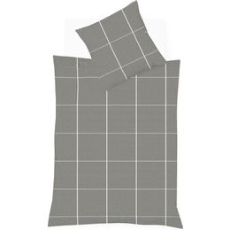 Fleuresse Bettw&auml;sche &raquo;Lech 4311&laquo; 3 Stk. Edelflanell, Baumwolle, in Gr. 135x200, 155x220, 200x200cm grau Flanell, Obermaterial: 100% Baumwolle B/L: 