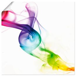 Artland Wandbild &raquo;Rauch - Abstrakt&laquo; Gegenstandslos 1 Stk. tlg. als Leinwandbild, Poster in verschied. Gr&ouml;&szlig;en bunt B/H/T: 40cm x 40cm, Poster Gegenstandslos 