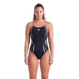 arena Badeanzug in Schwarz/ Pink - 36% | Gr&ouml;&szlig;e 44 | Damen-bademode