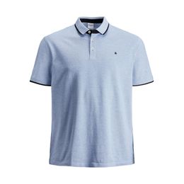 Jack & Jones Plus Jack & Jones Plus Poloshirt 'JJEPAULOS' Herren Gr&ouml;&szlig;e 8XL navy / hellblau