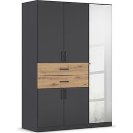Rauch Dreht&uuml;renschrank &raquo;Maika&laquo; mit Spiegel, 2 Schubladen, in verschiedenen Breiten, H&ouml;hen und Farben grau Holzwerkstoff B/H/T: 136cm x 197cm x 54cm