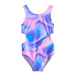 next Badeanzug M&auml;dchen Gr&ouml;&szlig;e 152 blau / neonblau / lila / hellpink
