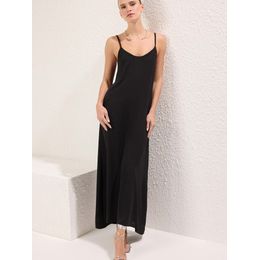 Trendyol Kleid Damen Gr&ouml;&szlig;e 40 schwarz Sommerkleid