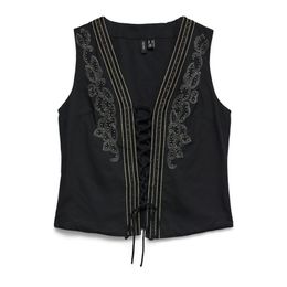 V&eacute;ro Moda Vero Moda Blusentop 'VMDINA' Damen Gr&ouml;&szlig;e XS gold / schwarz / silber