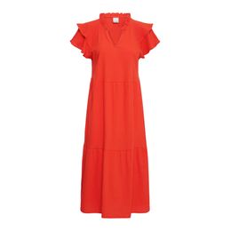 Ichi Kleid 'IHLIFANA' Damen Gr&ouml;&szlig;e 42 feuerrot Sommerkleid