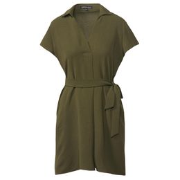 Koroshi Kleid Damen Gr&ouml;&szlig;e 42 khaki Sommerkleid