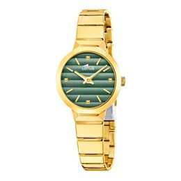 Lotus Damen Quarzuhr &raquo;Old Money&laquo; Armbanduhr, Damenuhr, Edelstahlarmband, analog gold Einheitsgr&ouml;&szlig;e