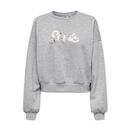 ONLY Sweatshirt 'ONLAlma' female size XL Light grey / Pearl white