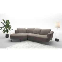 Sit & More sit&more Ecksofa &raquo;Zoe&laquo; ink.Sitztiefenverstellung, wahlweise mit Kopfteilverstellung braun 100% Polyester B/H/T: 309cm x 87cm x 199cm, Luxus-Microfaser