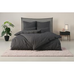 OTTO home Bettw&auml;sche &raquo;Luisa&laquo; 2 Stk. 4 Qualit&auml;ten f&uuml;r dein perfektes Schlafgef&uuml;hl (von Komfort bis Premium) grau Perkal, Obermaterial: 100% Baumwolle B