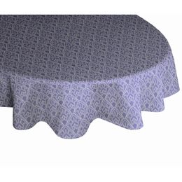Adam Tischdecke &raquo;Urban Cactus&laquo; aus 100% Bio-Baumwolle blau Bio-Baumwolle B/L: 145cm x 220cm, 1 Stk., oval